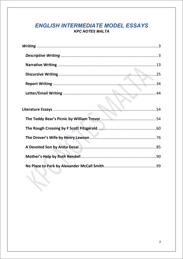 A-Level and Intermediate Resources – kpcnotesmt