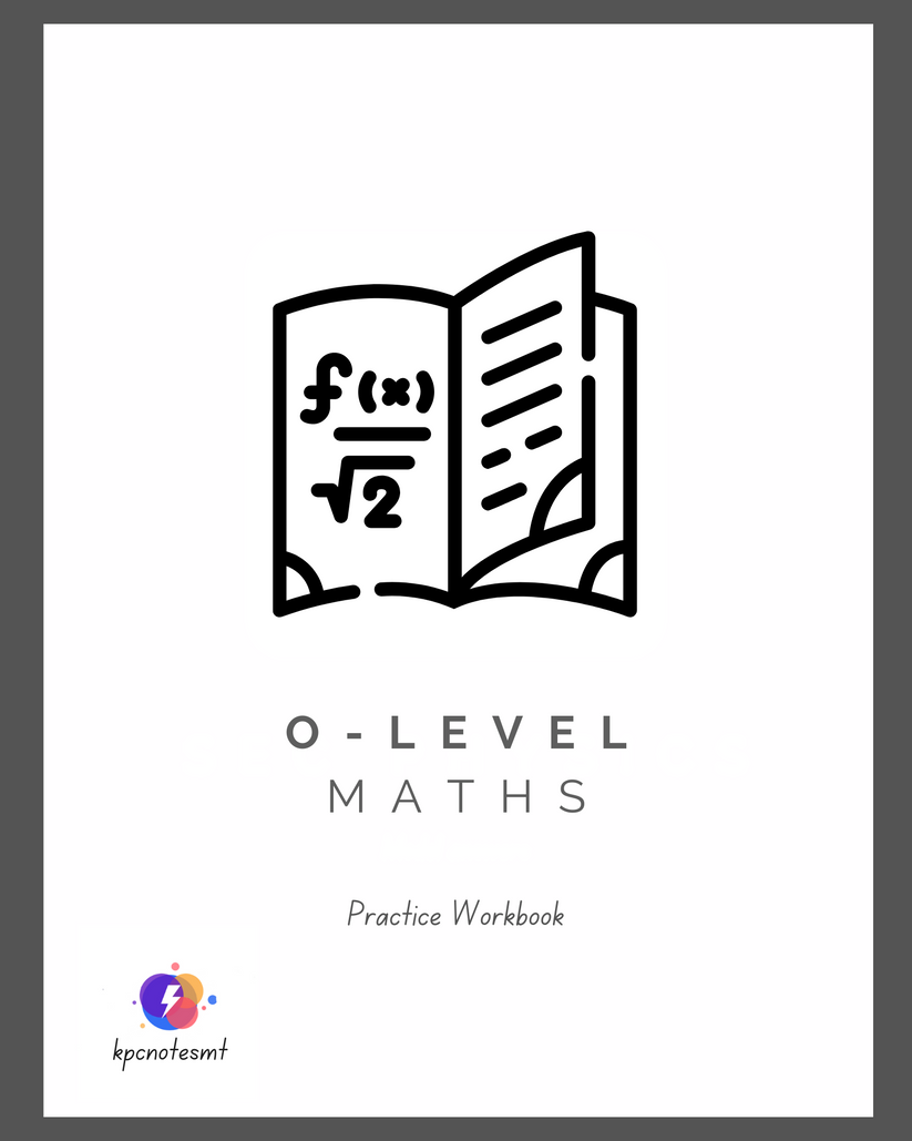 ⭐ O-level Mathematics | Workbook – kpcnotesmt